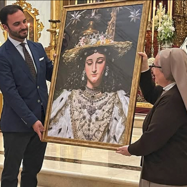 Junto a la Divina Pastora en el Colegio Santa Isabel – Hermanas ...